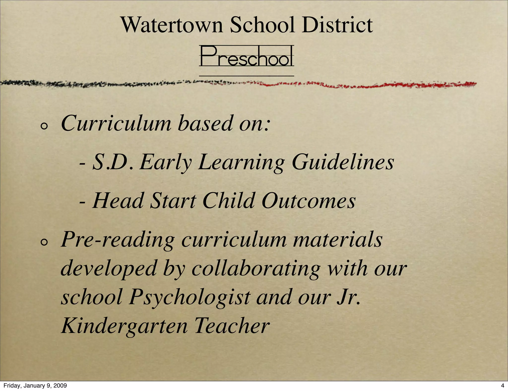 Preschool Schoolboard Presentation | PPT