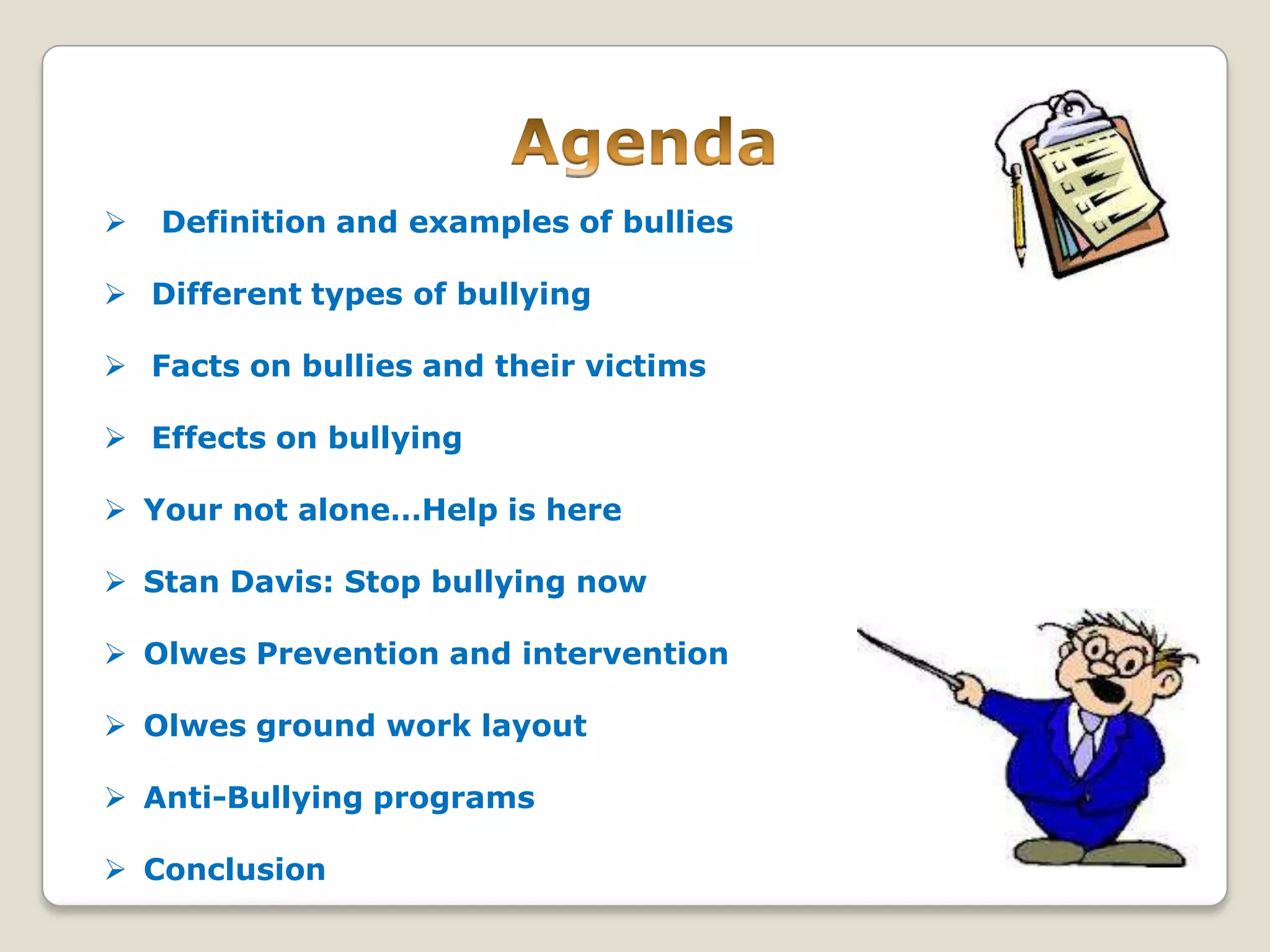 School bullying presentation | PPTX