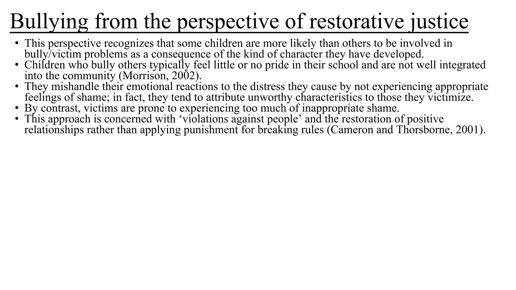 School bullying prevalence theories impact prevention models and ...