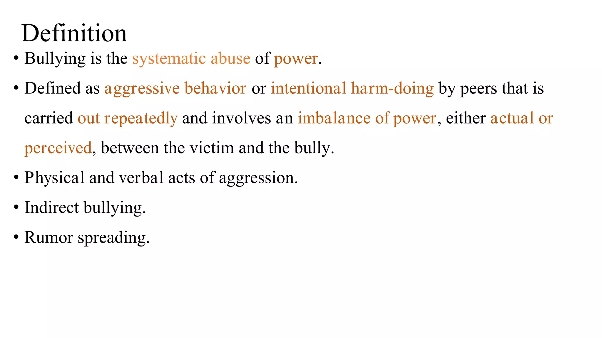 School bullying prevalence theories impact prevention models and ...