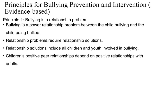 School bullying prevalence theories impact prevention models and ...