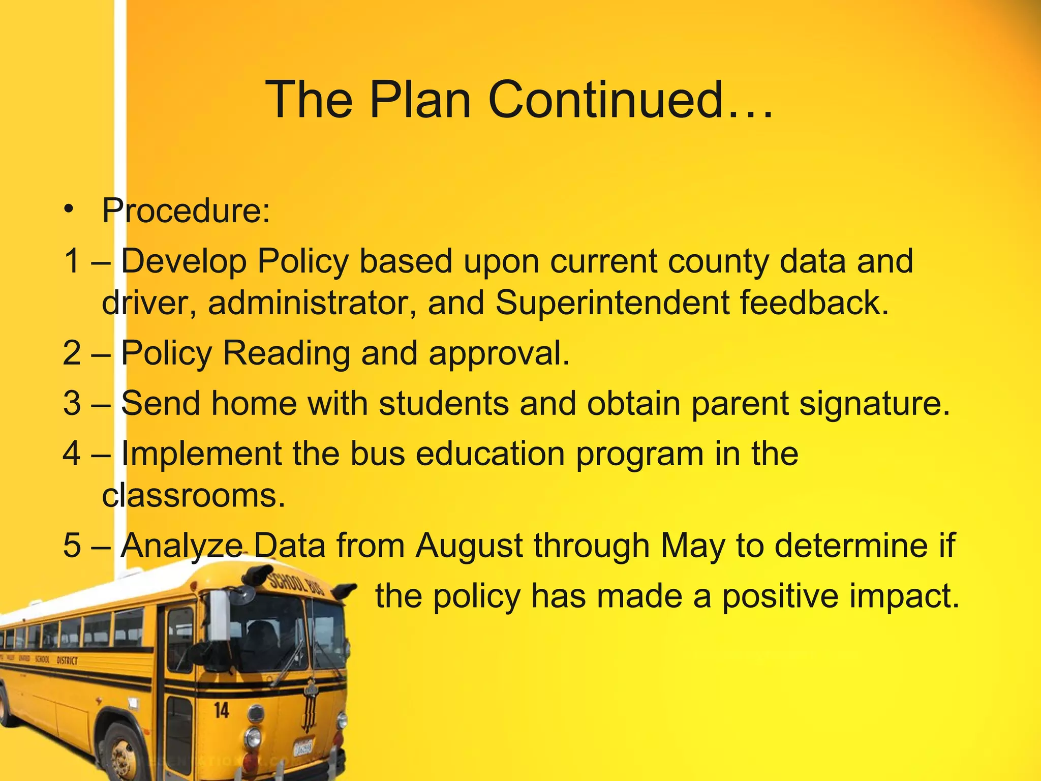 School bus discipline | PPT