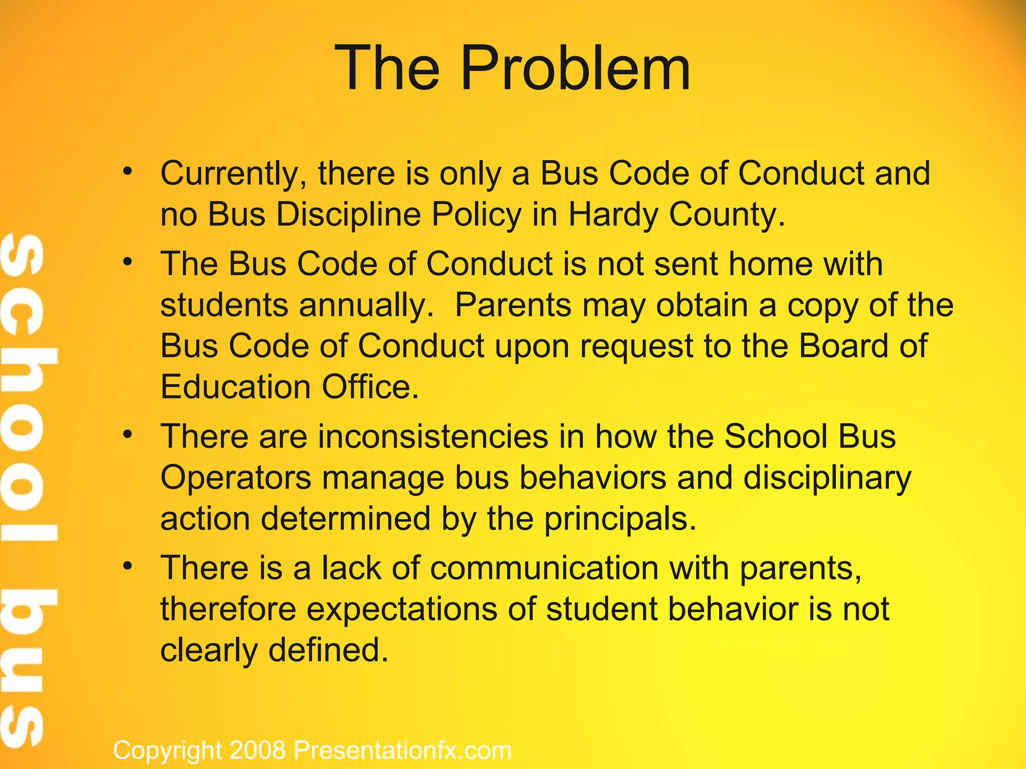 School bus discipline | PPT