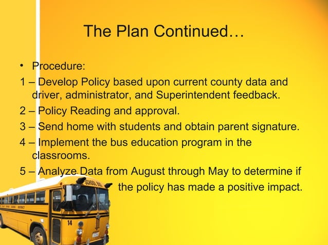 School bus discipline | PPT