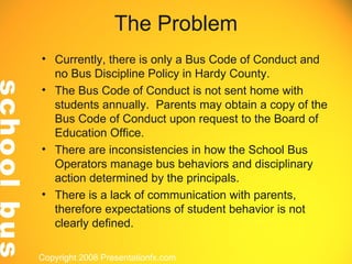 School bus discipline | PPT