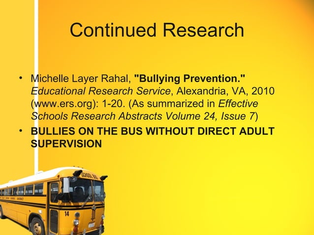 School bus discipline | PPT