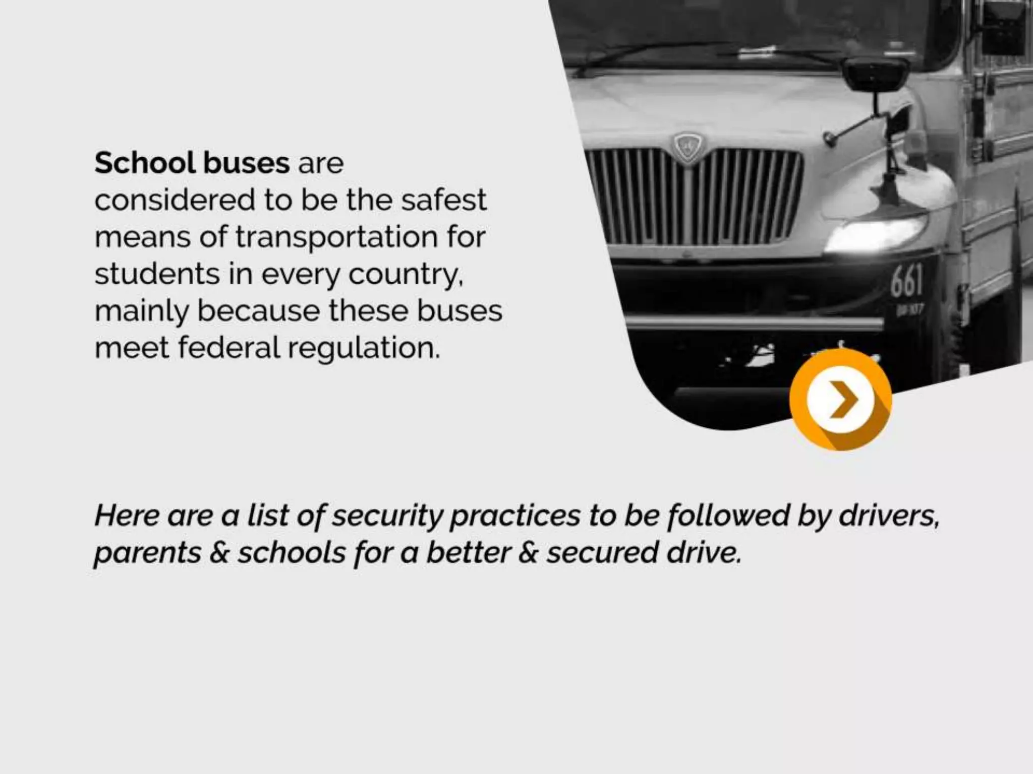 School Bus Transportation Security - 18 Practices To Follow | PPTX