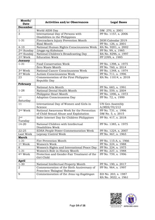 School calendar do s2020 007 | PDF | Secondary Education | Education