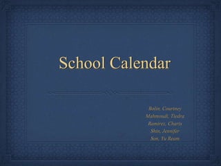 School calendar power point | PPTX