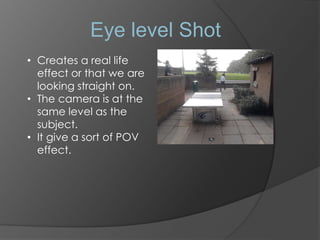 School camera angles & shots | PPTX