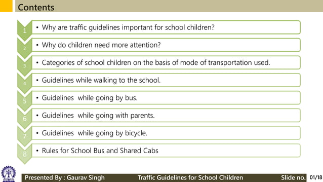 School children traffic safety guidelines | PPTX | Travel Preparation ...