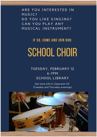 School choir poster (1) | PDF