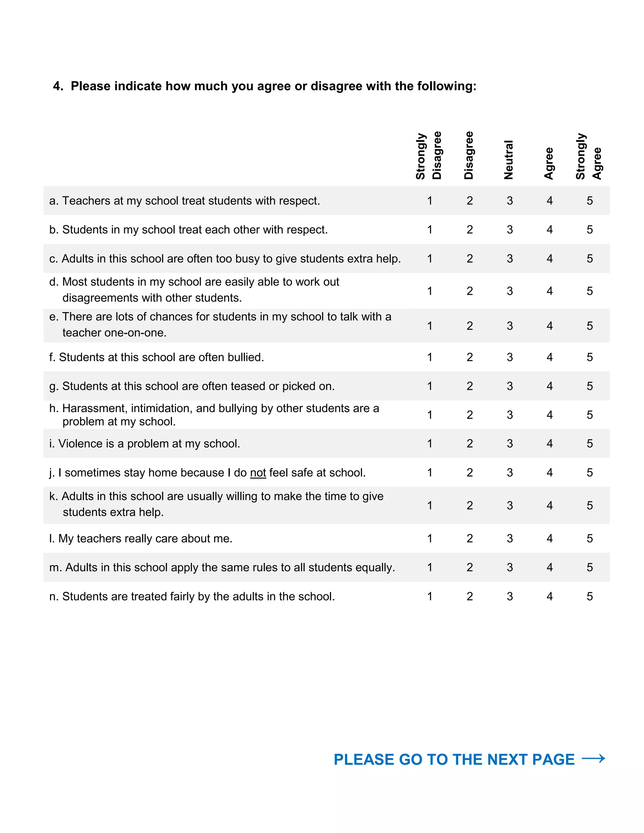 School climate survey | PDF