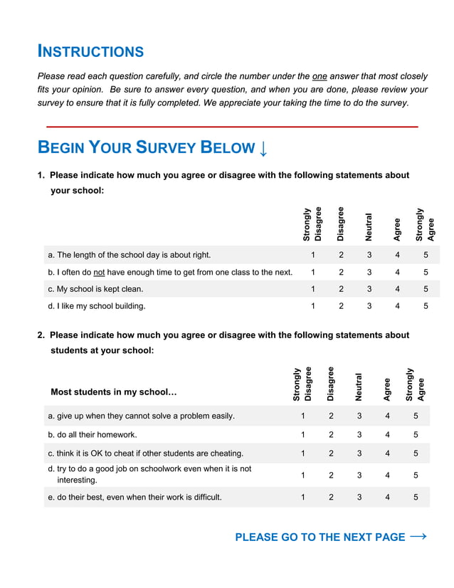 School climate survey | PDF