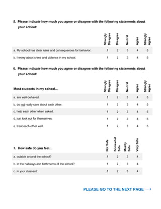 School climate survey | PDF