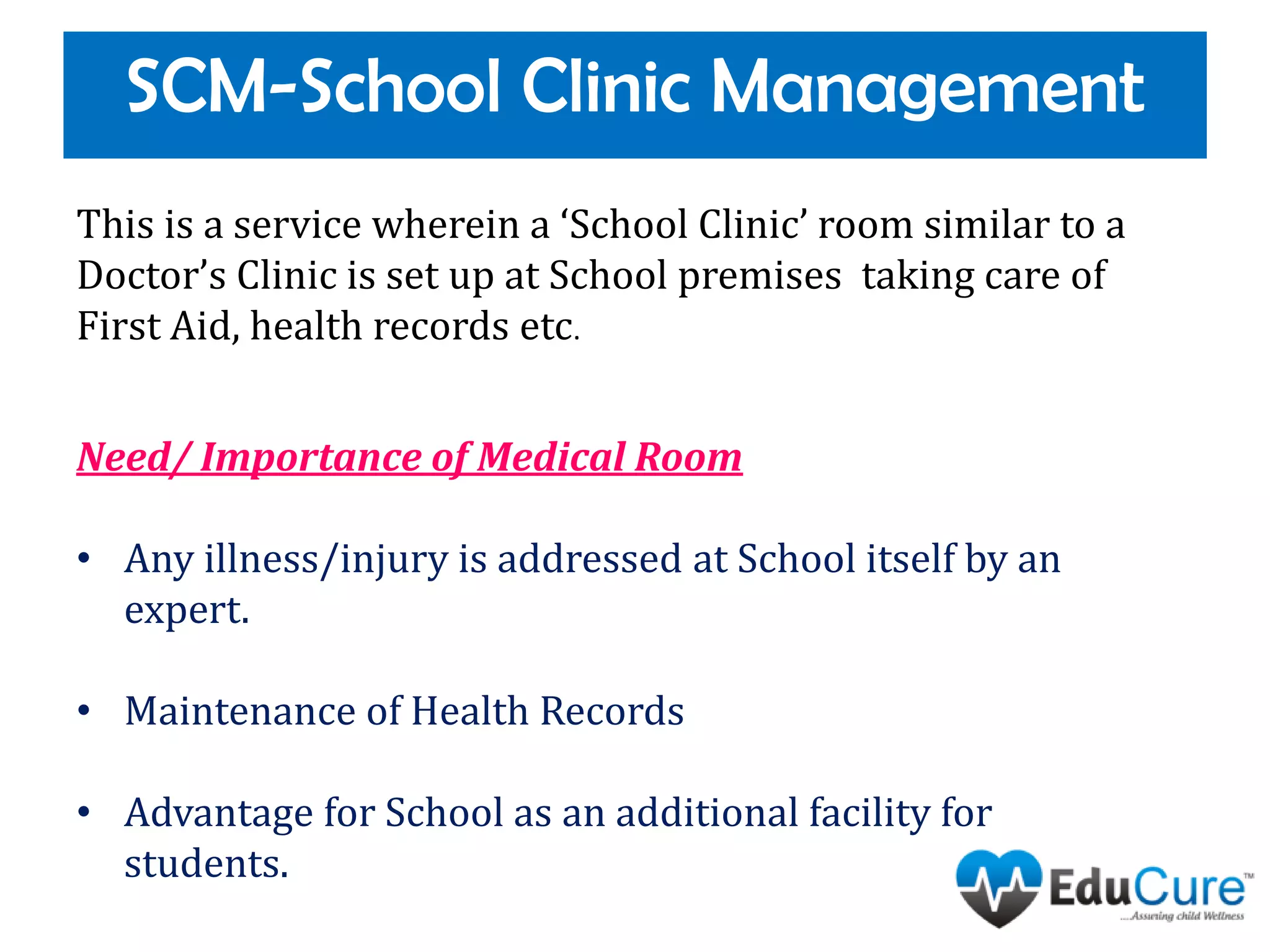 Educure School clinic management SCM | PDF