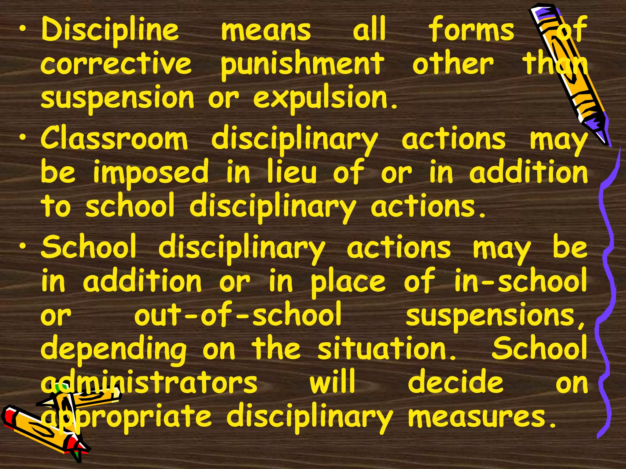 sCHOOL cODE OF dISCIPLINE.ppt