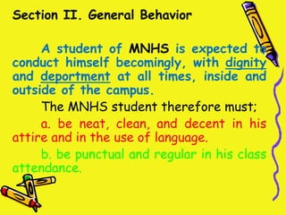sCHOOL cODE OF dISCIPLINE.ppt