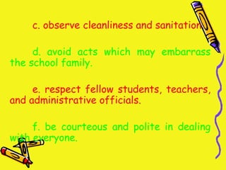 sCHOOL cODE OF dISCIPLINE.ppt