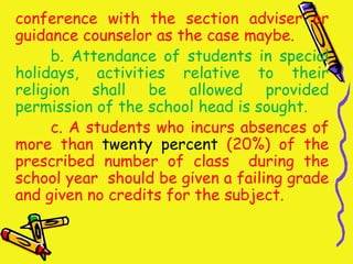 sCHOOL cODE OF dISCIPLINE.ppt