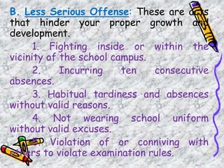 sCHOOL cODE OF dISCIPLINE.ppt