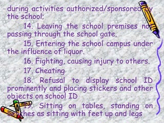 sCHOOL cODE OF dISCIPLINE.ppt