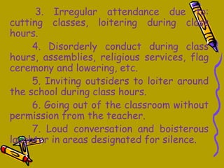 sCHOOL cODE OF dISCIPLINE.ppt