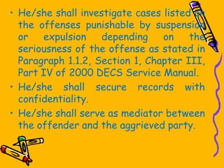 sCHOOL cODE OF dISCIPLINE.ppt