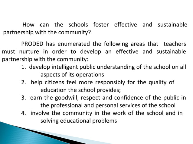 School community partnership | PPT