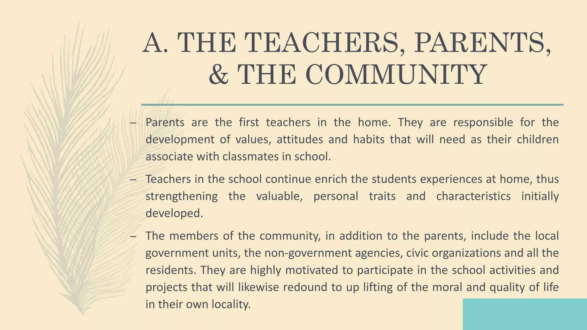 SCHOOL AND COMMUNITY RELATIONS | PPT