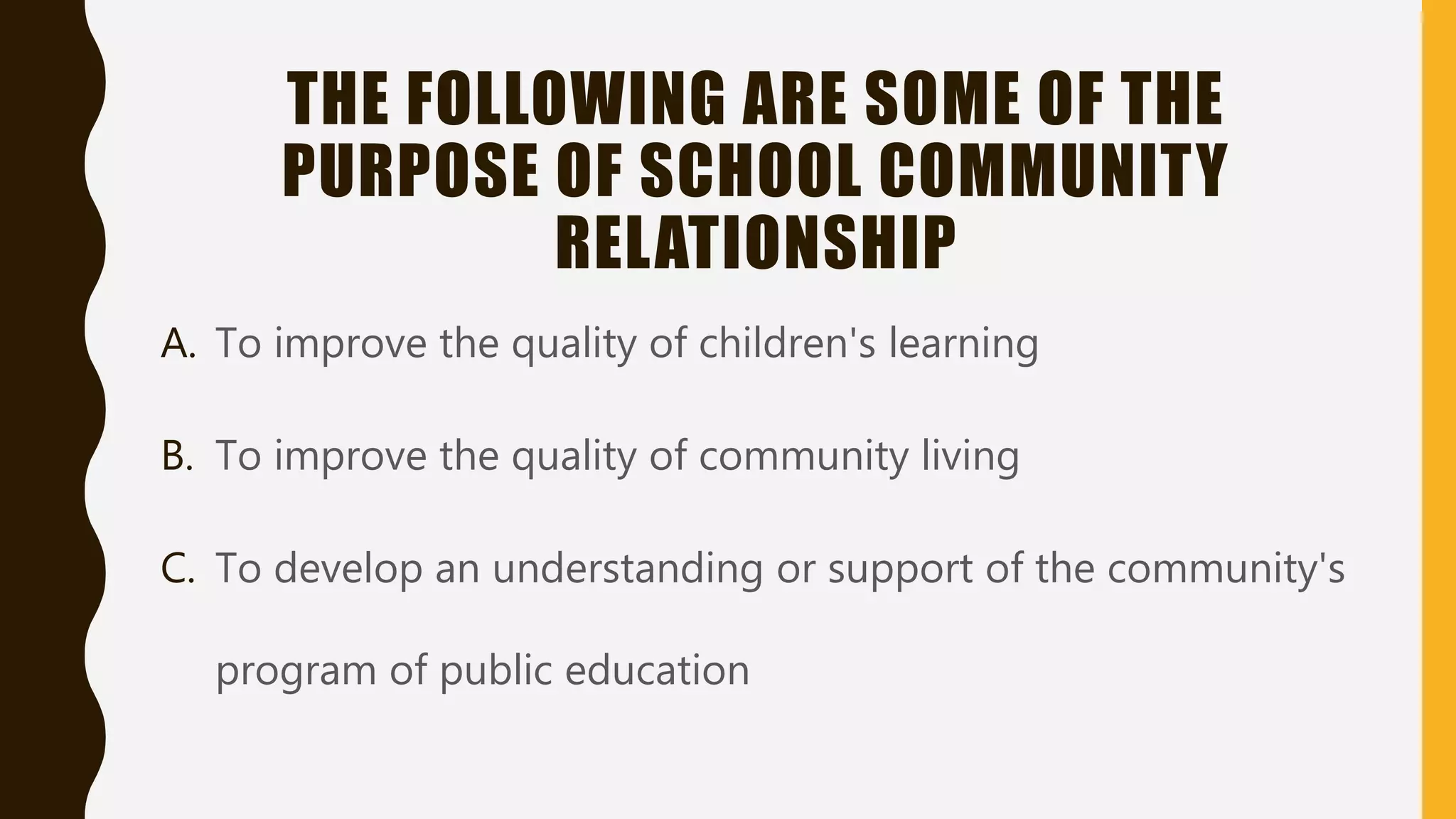 School community relationships | PPTX