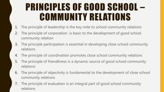 School community relationships | PPTX