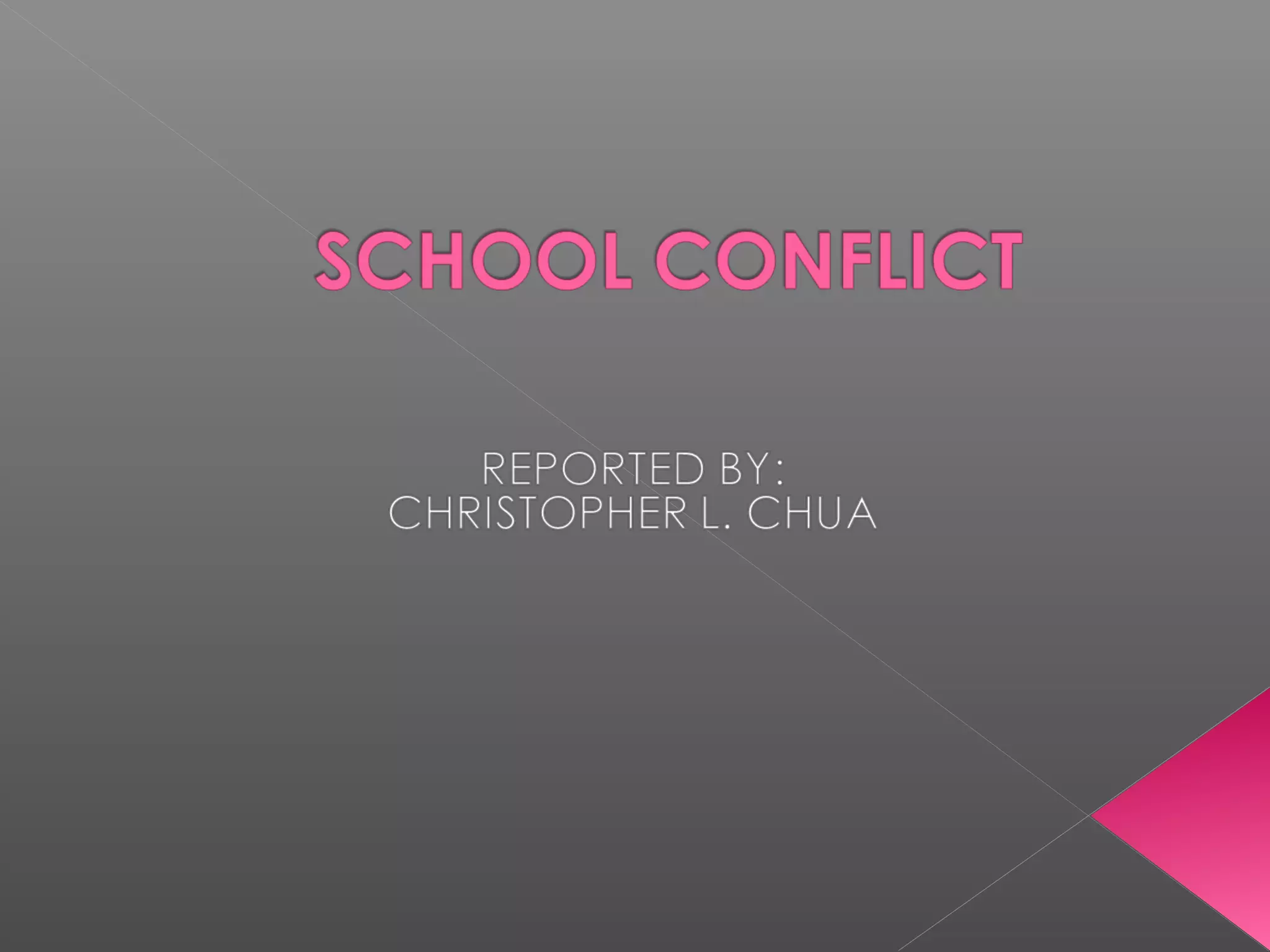 School conflict | PPT