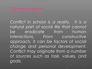 School conflict | PPT