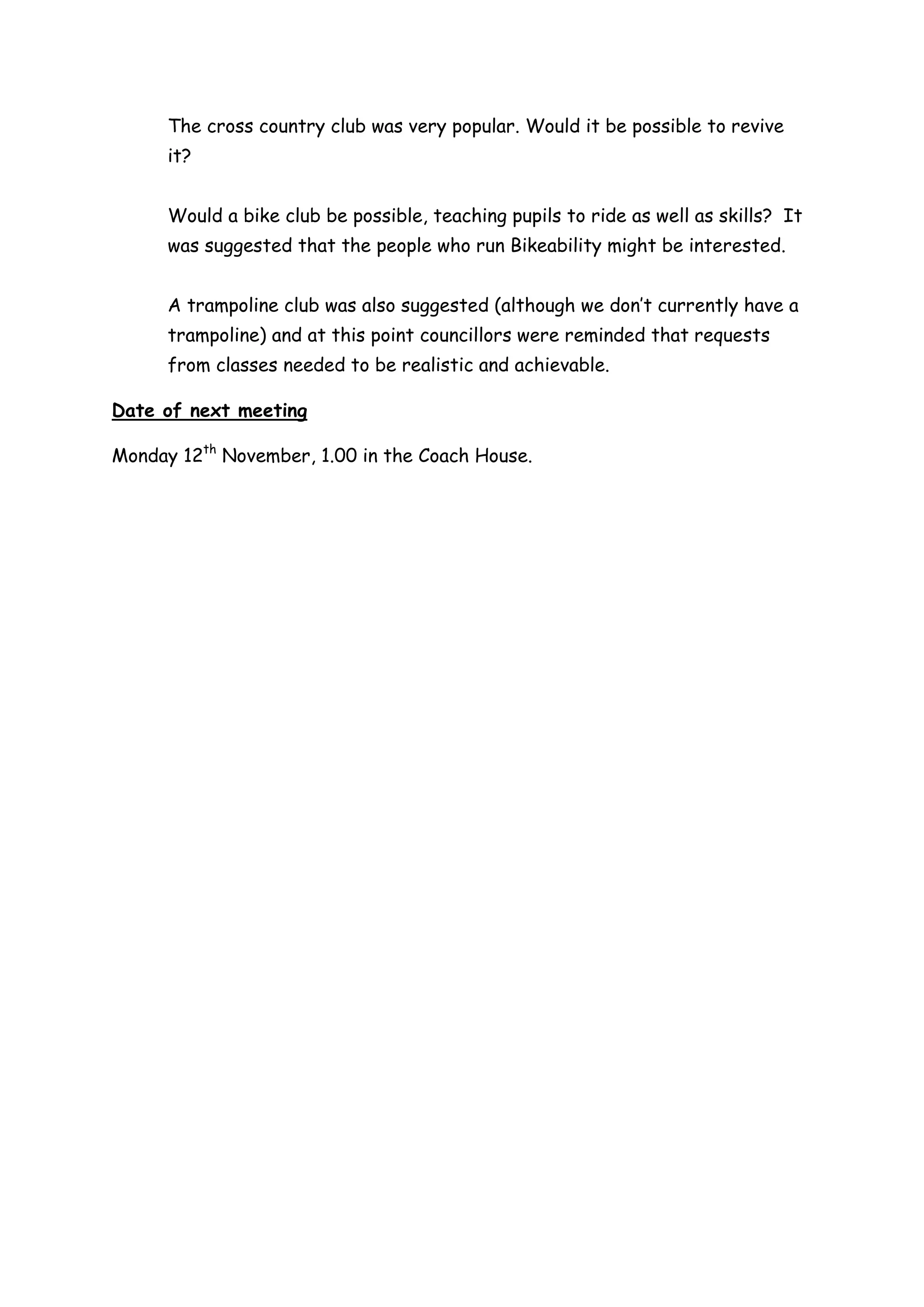 School council minutes | PDF