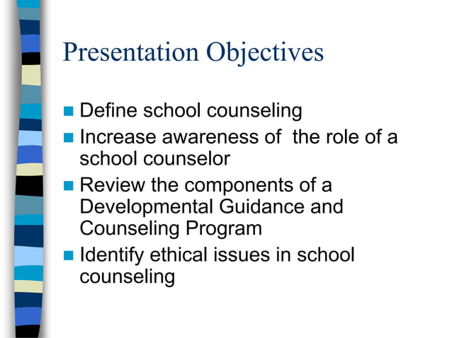 School Counseling[1].ppt | Professional School | Postgraduate Education