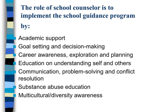School Counseling[1].ppt | Professional School | Postgraduate Education
