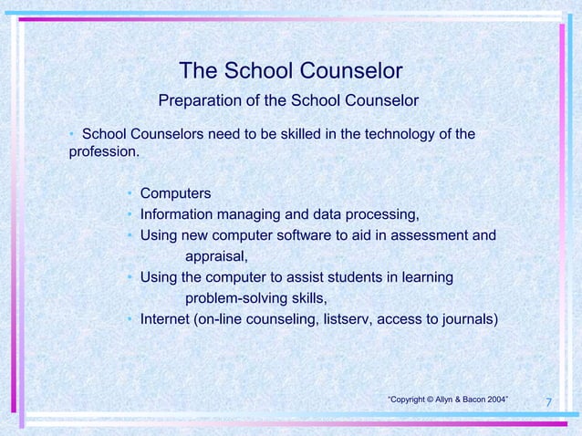 The School Counselor | PPT