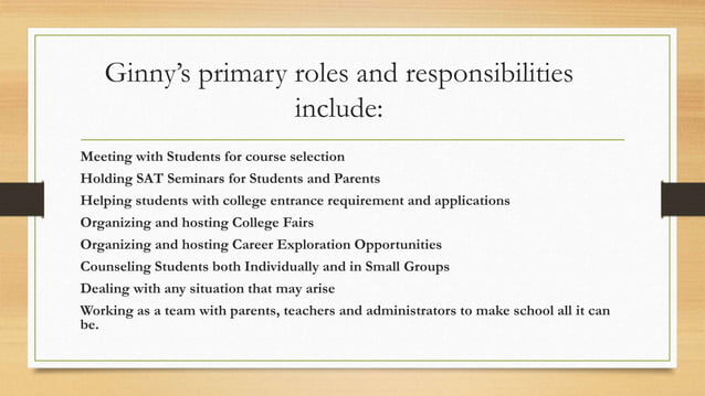 School counselor interview | PPTX