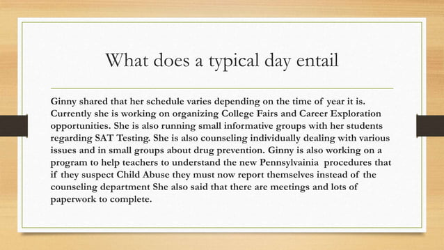 School counselor interview | PPT