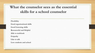 School counselor interview | PPT