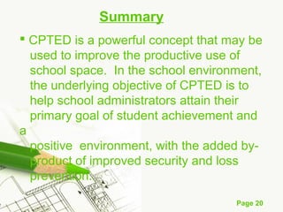School Safety and Security cpted | PPT