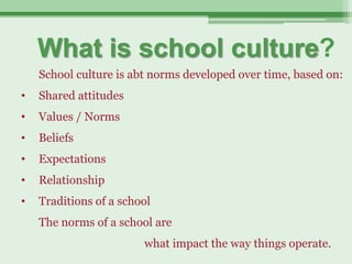 School culture | PPTX | Professional School | Postgraduate Education