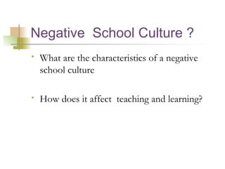 M3: School culture | PPT