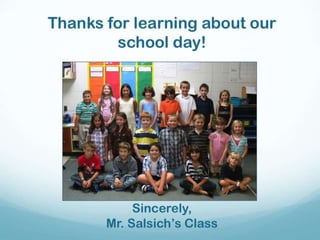 Typical school day 2011 | PPTX