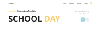 School Day Powerpoint Template for Schools | PPTX
