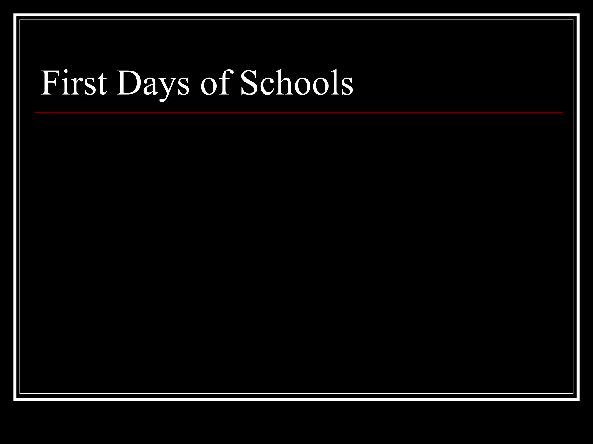 School Days | PPT