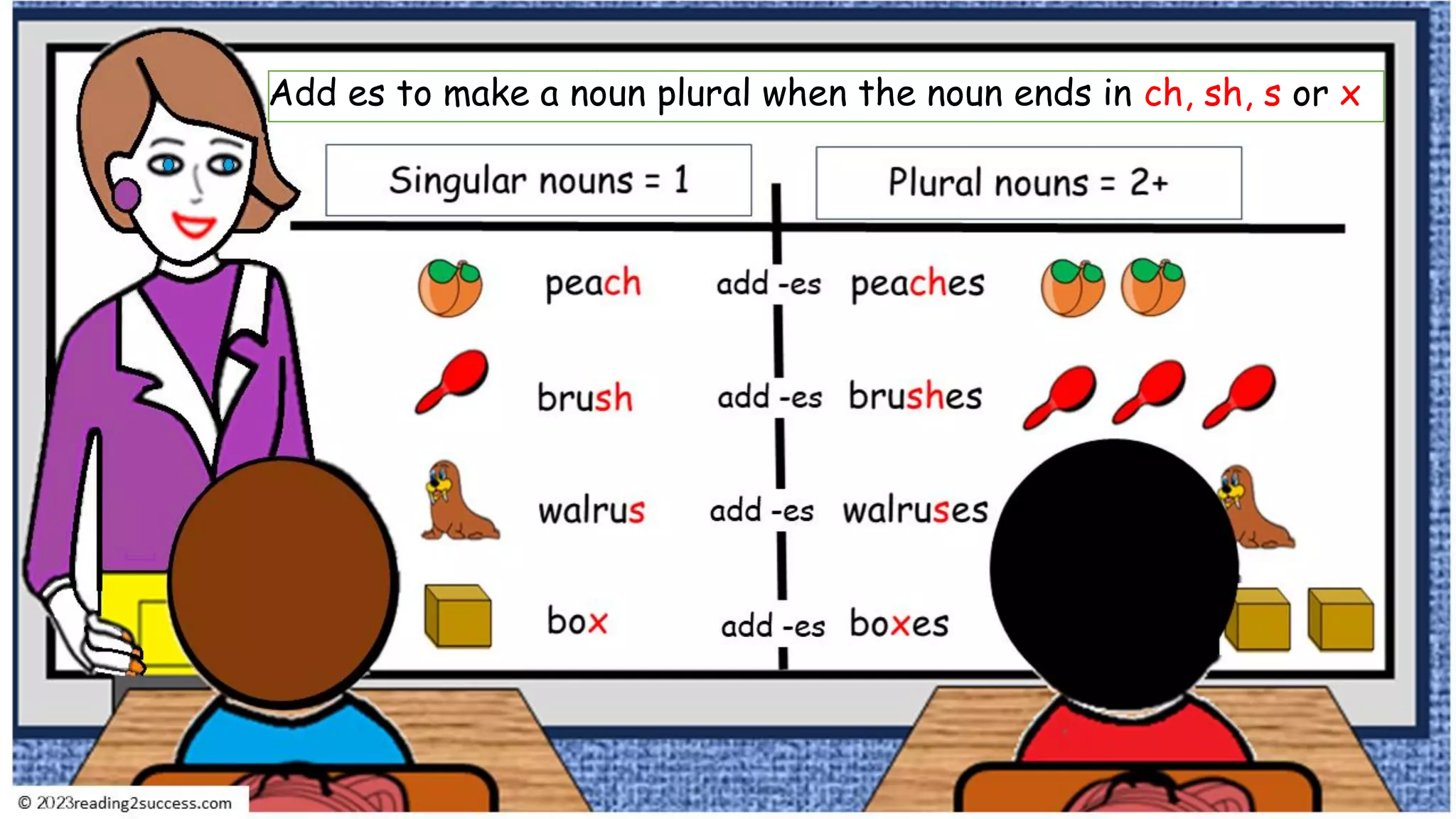 Adding es to Make Plural Nouns with Danny and Erick | PDF | Oral care ...