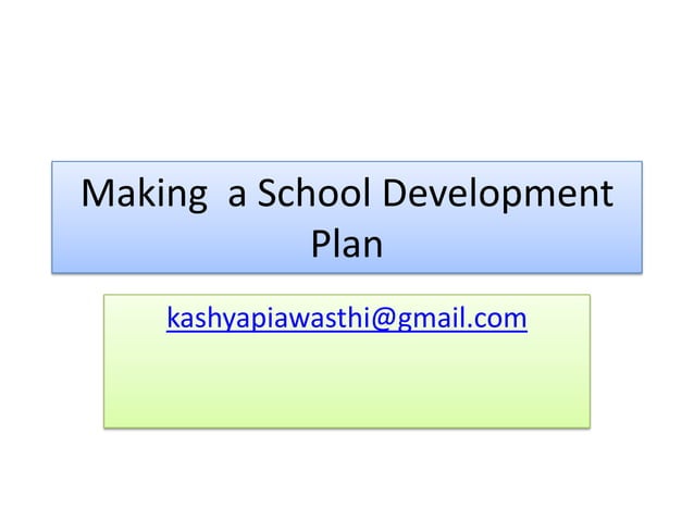 school development plan.pdf | Professional School | Postgraduate Education