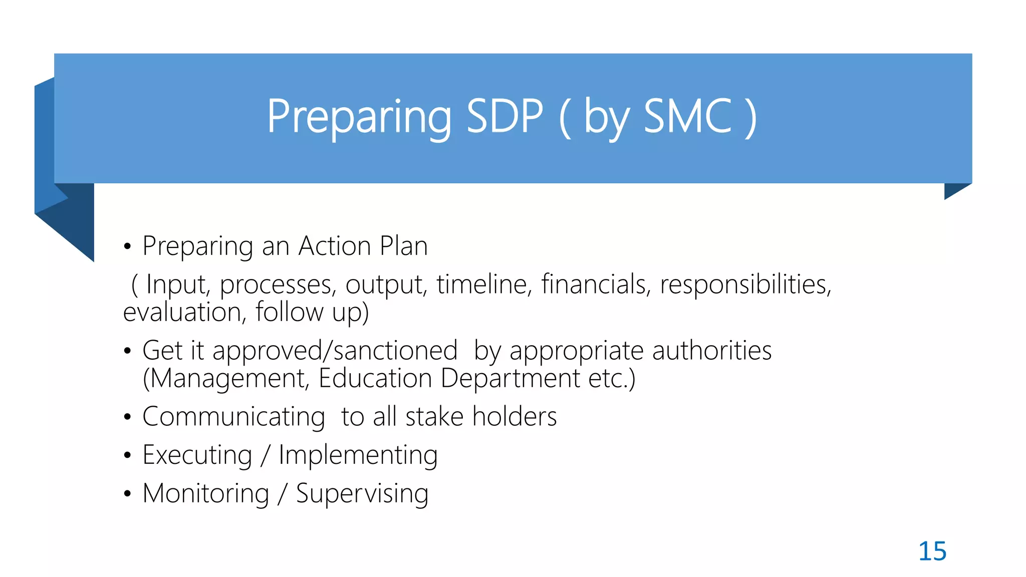 School Development Plan (SDP) - ppt | PPTX